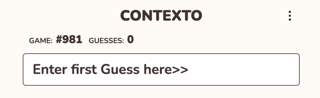 Contexto Answer - Today Contexto Game Answers and Hints