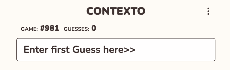 Contexto Answer - Today Contexto Game Answers and Hints